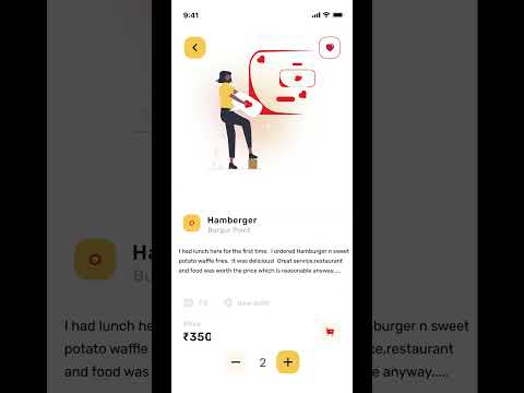 π₯ Sleek & modern Restaurant App UI design! Perfect for food lovers & startups. #shorts #uidesign