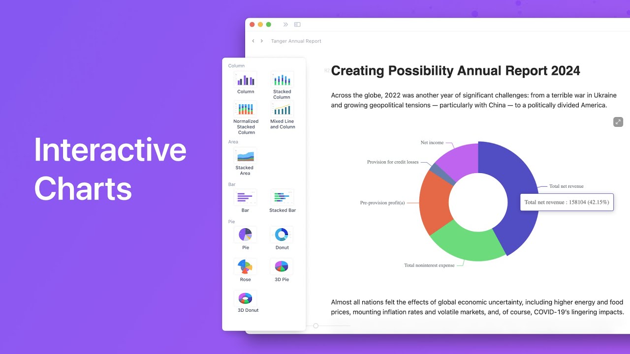 Interactive Charts - Stunning Sheet & Chart Templates