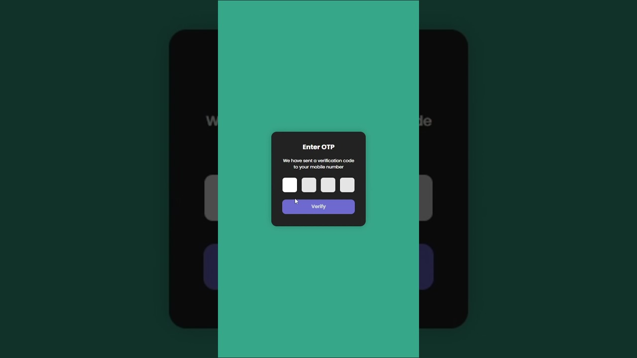 How To Make OTP Code Verification Form Using HTML CSS & JavaScript