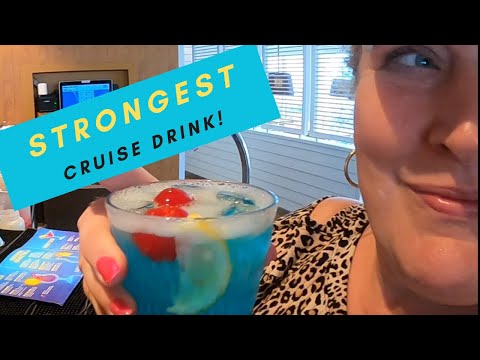 STRONGEST MOST POPULAR DRINK YOU CAN GET ON A CRUISE | CARNIVAL DRINK PACKAGE