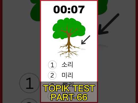 EPS TOPIK TEST Part-66 | Learn Korean From Shorts | 어휘 문항