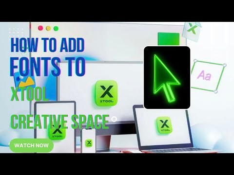 How to add fonts to XTool Creative Space!!
