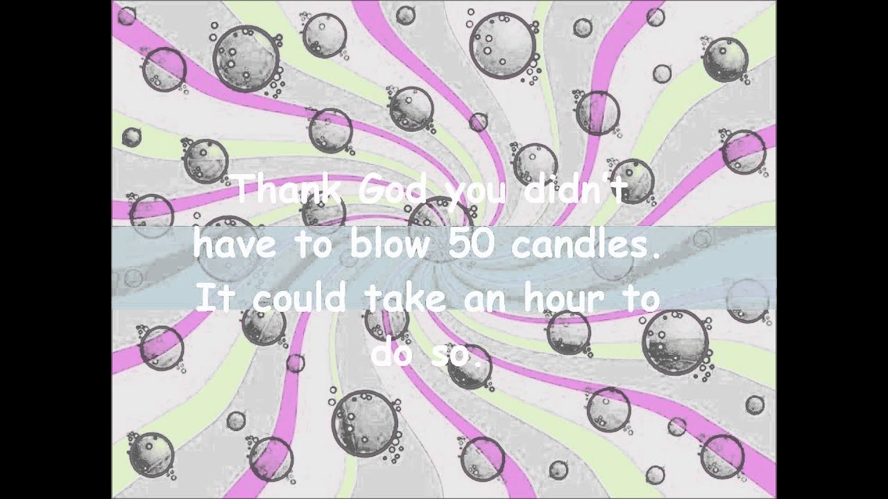 Funny 50th birthday greeting
