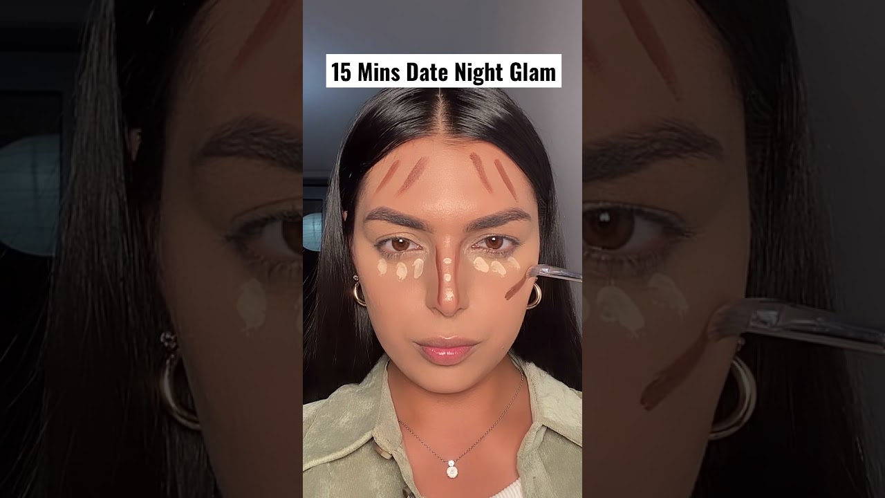 Quick 15 min date night glam ✨ #datenight #glam #makeup #makeuptutorial