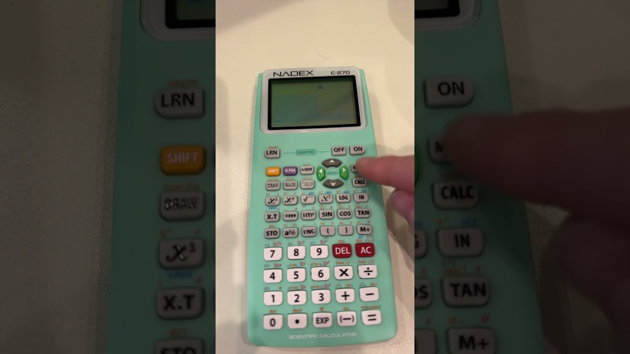 Entering stat mode on the nadex scientific calculator c-270 - sd mode is for statistical calculation