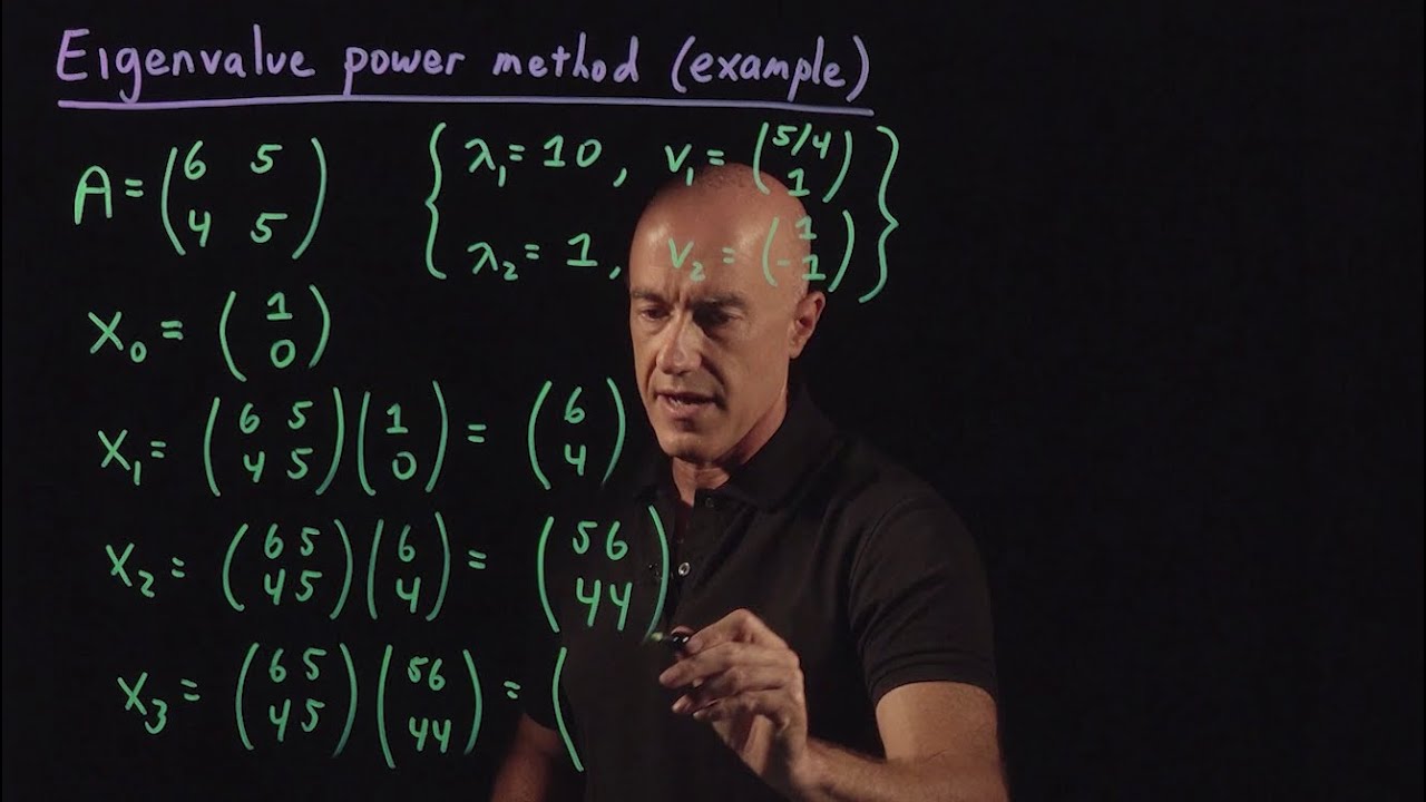 Eigenvalue Power Method (Example) | Lecture 31 | Numerical Methods for Engineers