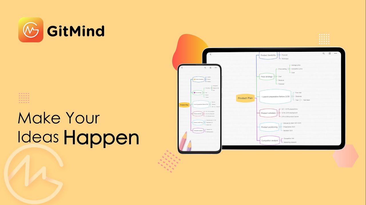 Download GitMind mobile app to mind map on the go!