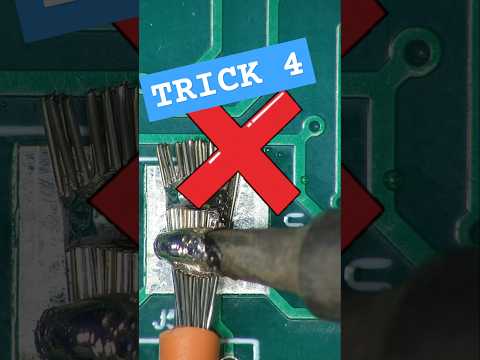 TIPS AND TRICKS 4 - Don't melt solder directly on the iron and wait!#flux #solder #iron #how #howto