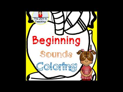 Beginning Sounds Coloring Video Pin