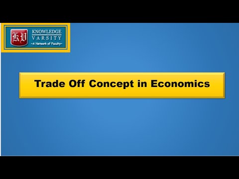 Trade Off Concept in Economics