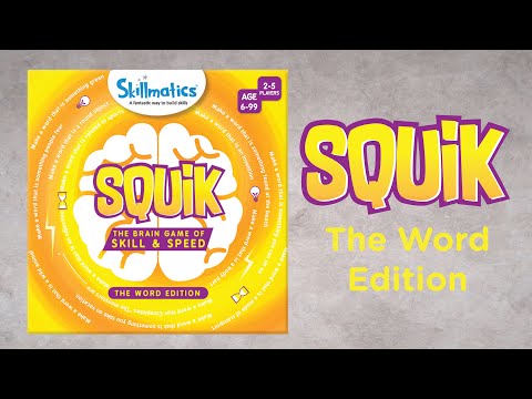 SQUIK: The Brain Game of Skill & Speed – Word Edition | Fast and Fun | (6-99 Years)