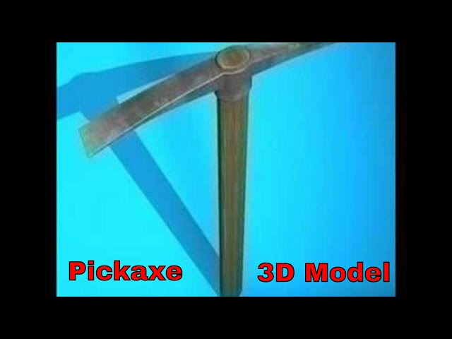 Pickaxe 3D Model - FlatPyramid