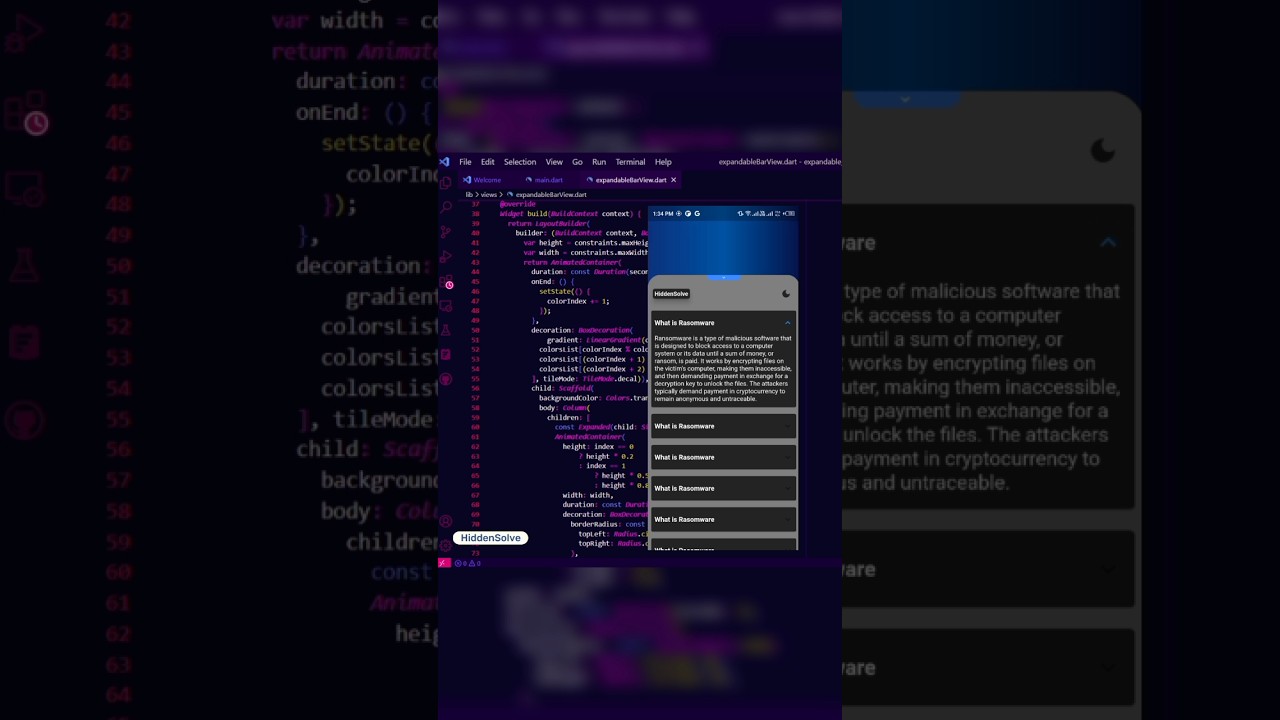 Flutter animated container is amazing🤩 #programming