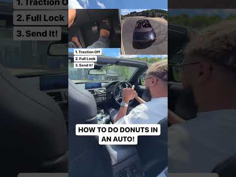 HOW TO DONUTS IN AN AUTOMATIC CAR! #bmw #m4 #bmwm #bmwm4 #convertible #drifting