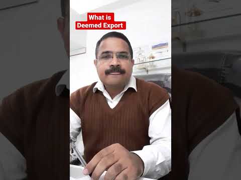 What is Deemed Export #export #exim