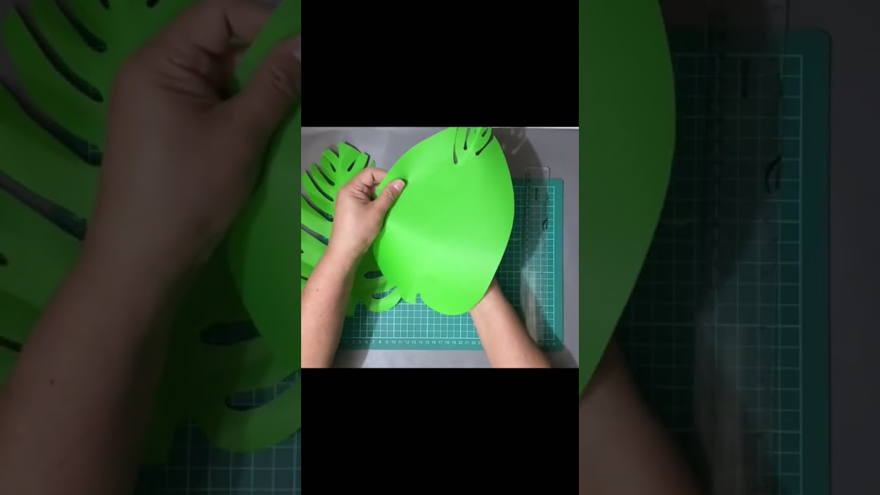 DIY Paper Jungle leaves backdrop decorations #1 @marytampon1230channel.