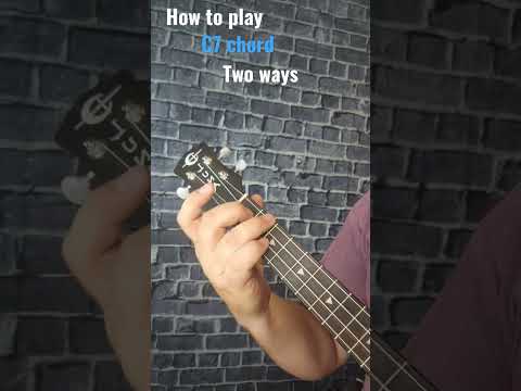 how to play c7 ukulele chord tutorial How to play C seven easily