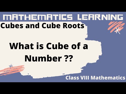 What is Cube of a number?| Mathematics Vocabulary