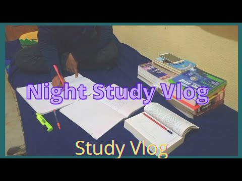 Night Study Vlog || Study Vlog || Study With Me @studymore and @studytea ||