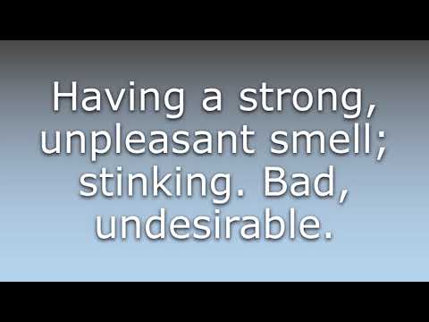 What does Stinky mean?