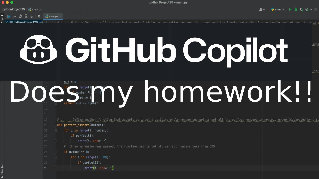 Using AI for My Programming Homework (GitHub Copilot Fun)!