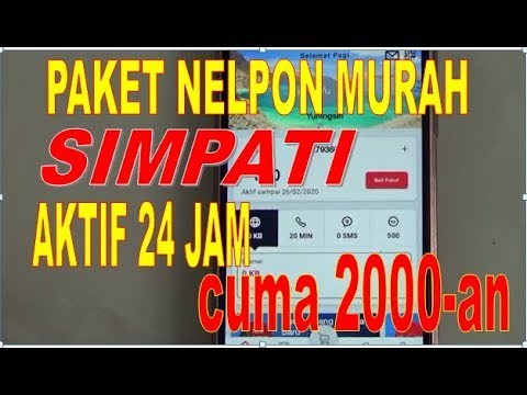 INFO PULSA : PAKET NELPON MURAH SIMPATI, AKTIF 24 JAM CUMA 2000-AN