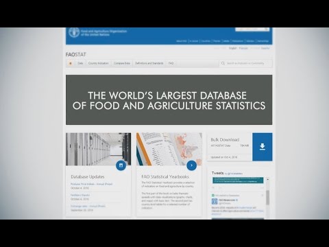 FAOSTAT: the world's largest database of food and agriculture statistics