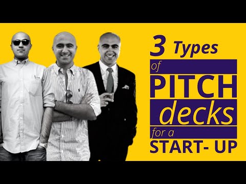 3 Types of Pitch Decks for a startup | Start-Up | Sarthak Ahuja