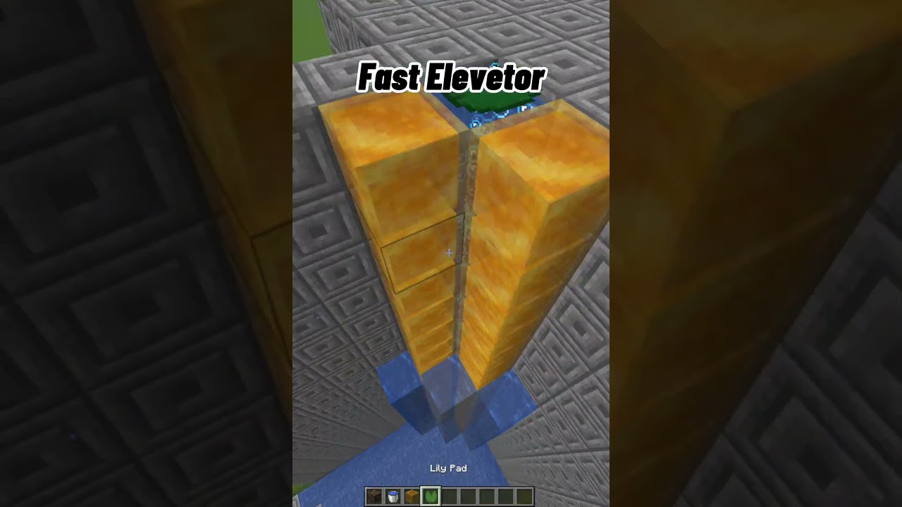 How To Make The Fastest Elevator In Minecraft!