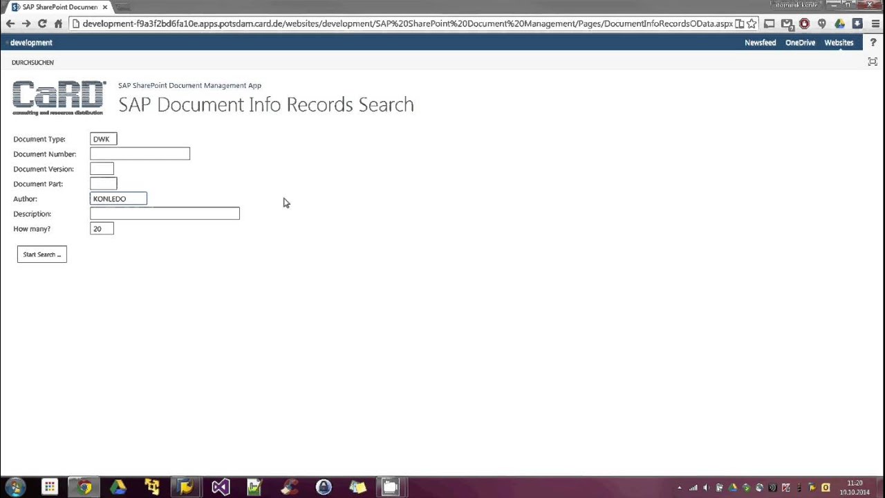 SAP SharePoint Document Management App