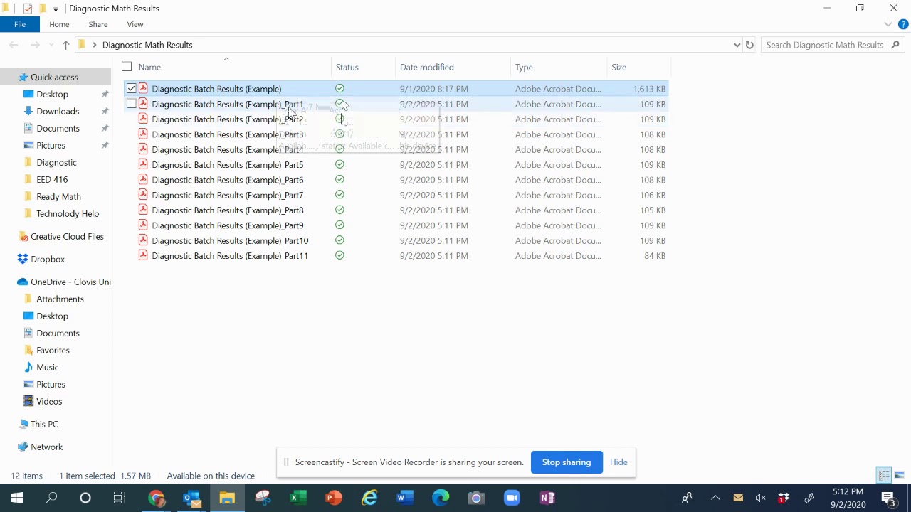 iReady: Converting a Batch Report into Individual PDF's