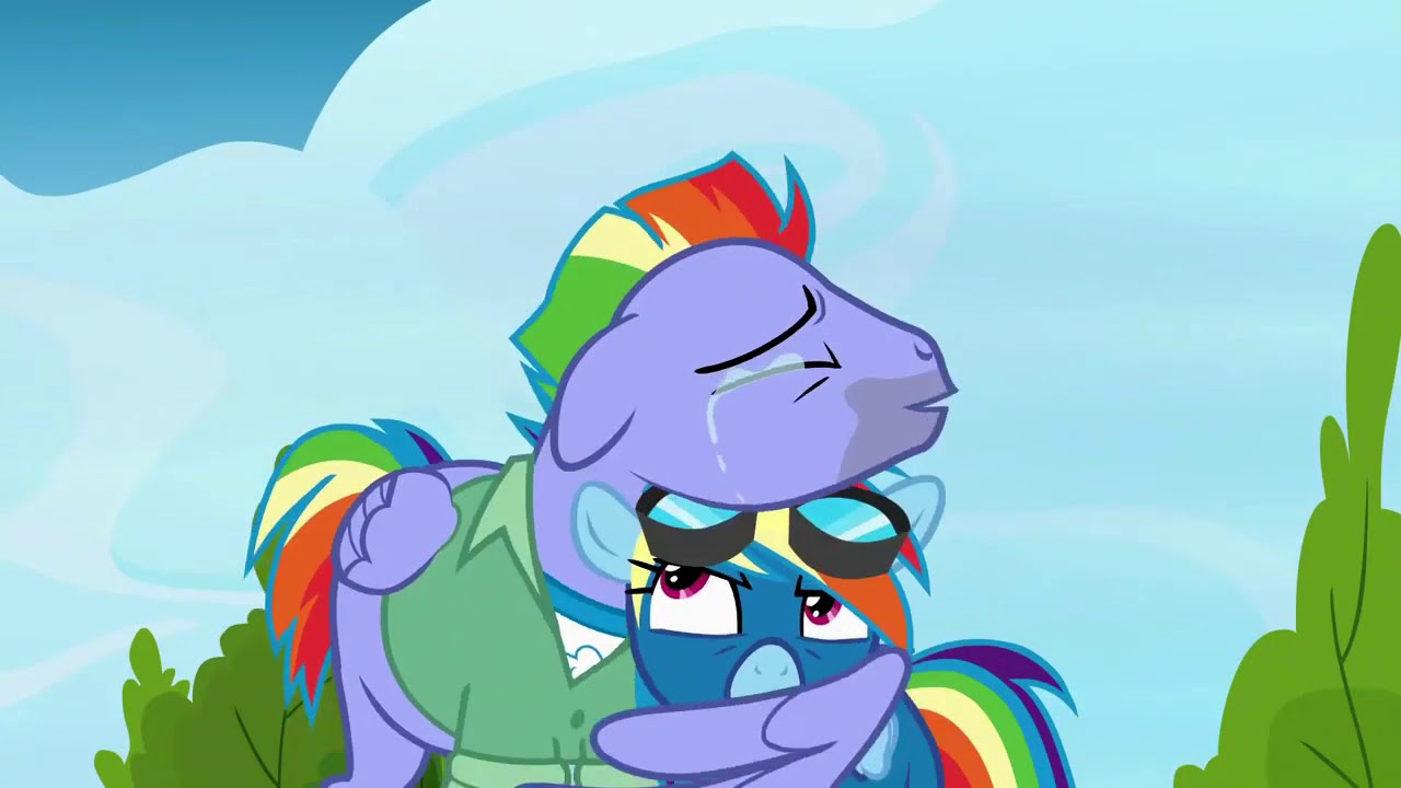 Rainbow Dash handgagged