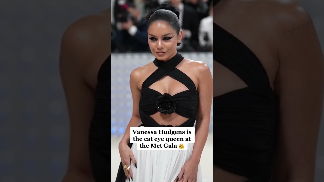 Vanessa Hudgens is the cat eye queen at the #MetGala