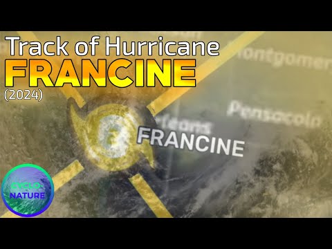 Track of Hurricane Francine (2024)