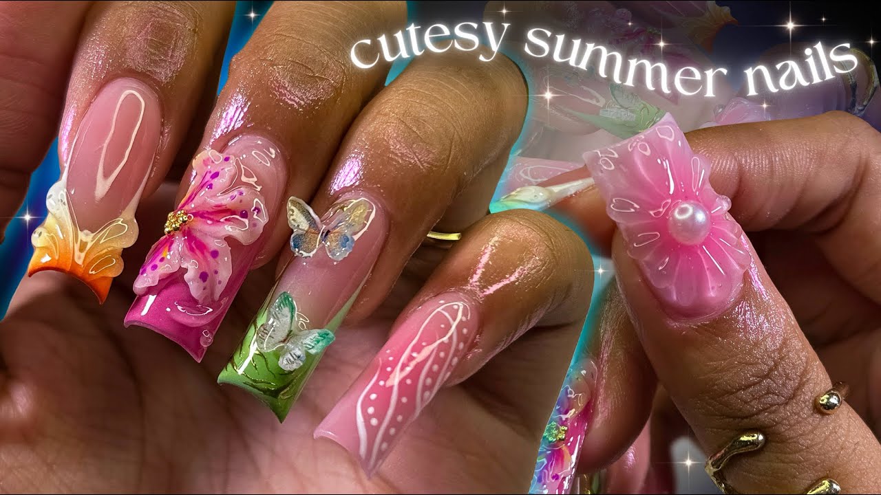 𝘊𝘶𝘵𝘦𝘴𝘺 𝘚𝘶𝘮𝘮𝘦𝘳 𝘕𝘢𝘪𝘭𝘴!🌸🦋✨ | 𝘴𝘩𝘰𝘳𝘵 𝘢𝘤𝘳𝘺𝘭𝘪𝘤 𝘯𝘢𝘪𝘭𝘴 + 𝘢𝘥𝘰𝘳𝘢𝘣𝘭𝘦 𝘯𝘢𝘪𝘭 𝘢𝘳𝘵✨