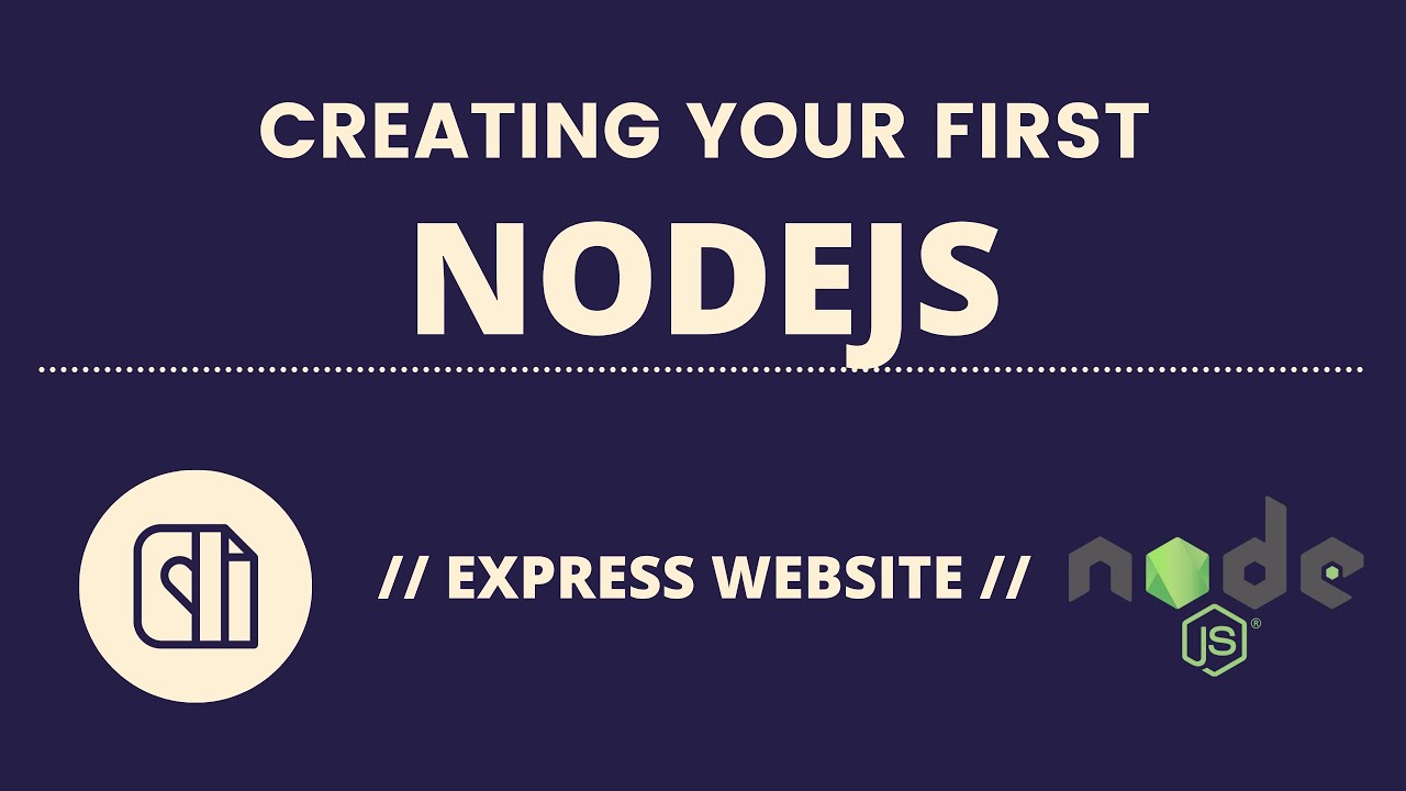 Creating your first NodeJS Express Website