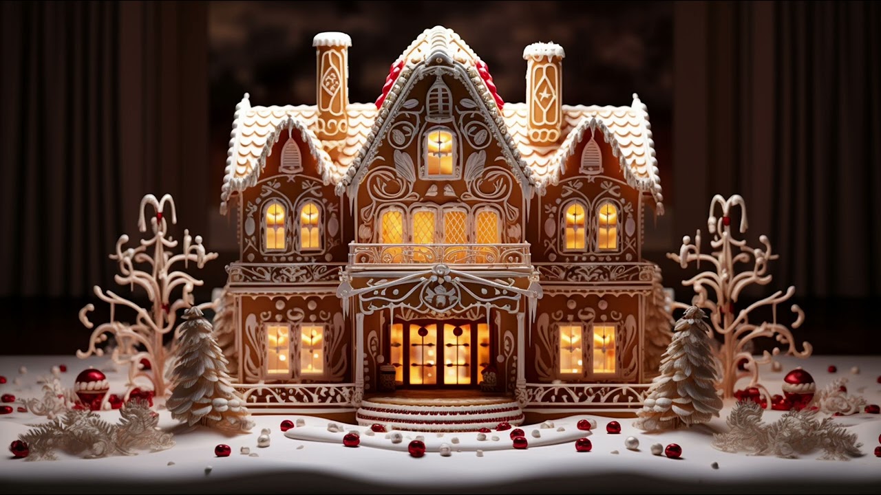 TV Art Screensaver | Christmas Gingerbread House Decoration