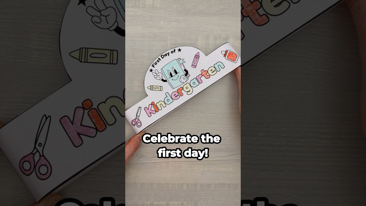 First Day of Kindergarten Hat Craft