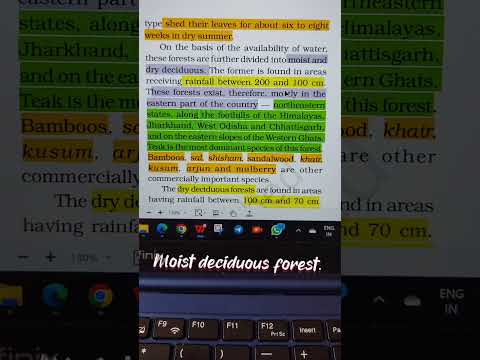 Moist deciduous forest.