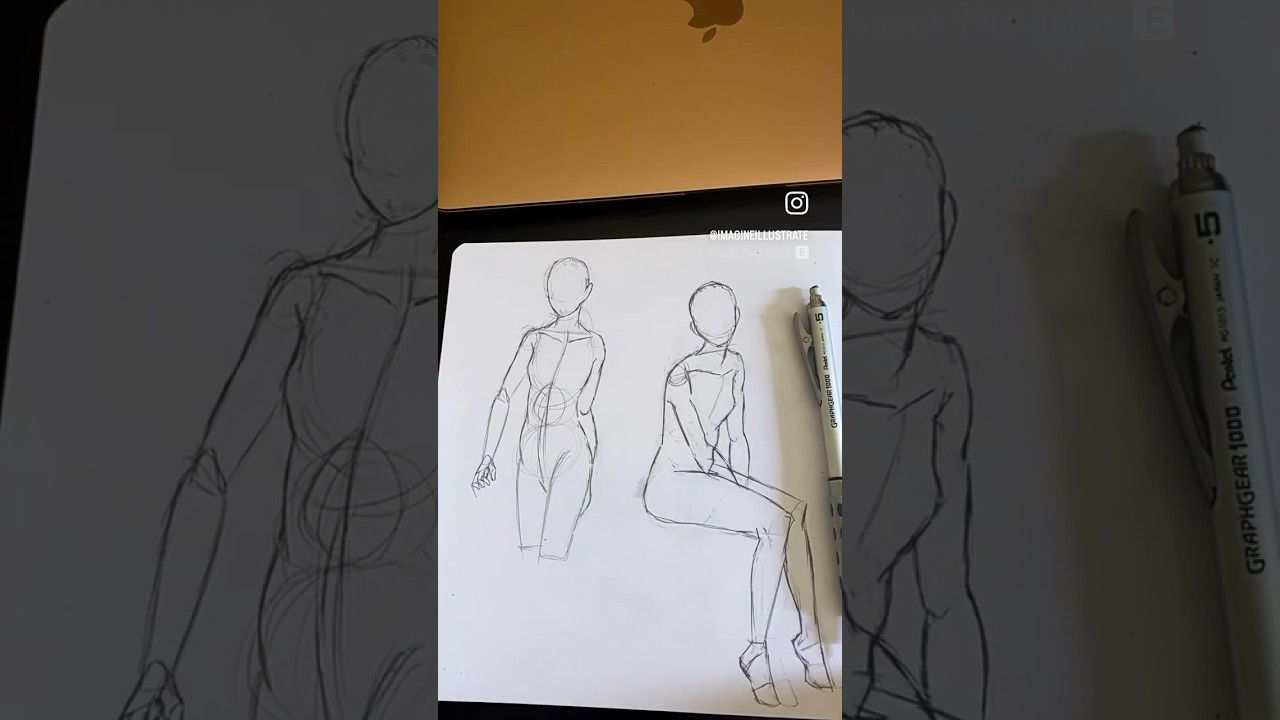 My anatomy practice finally got a bit better. #sketchbookpractice #artisticsketch #artprogress #arts