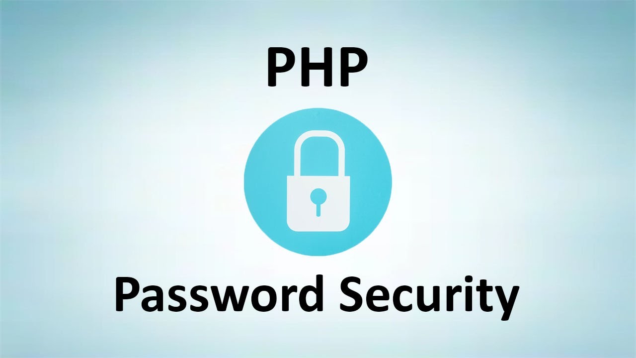 PHP Password Security