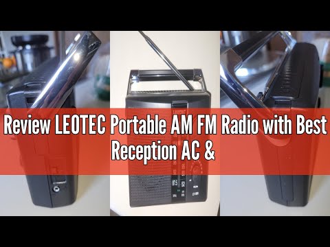 Review LEOTEC Portable AM FM Radio with Best Reception AC & Battery Operated Big Speaker,Large Tunin
