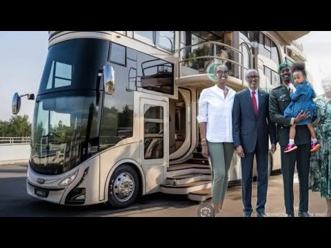 injira mu modoka shya yahawe umuryango wa kagame imaze kugera mugihugu cyu rwanda