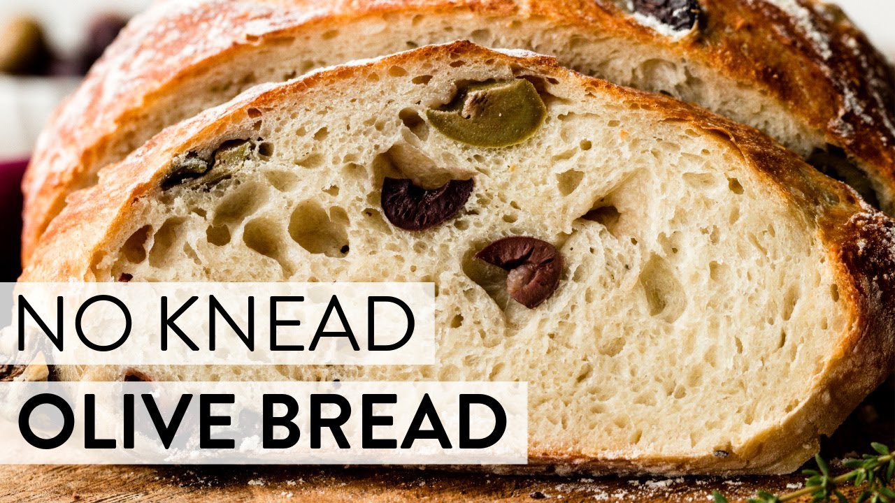 No Knead Olive Bread | Sally's Baking