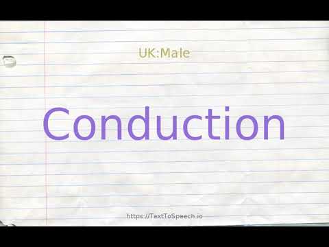 How to pronounce conduction
