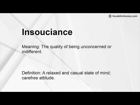 Insouciance Meaning