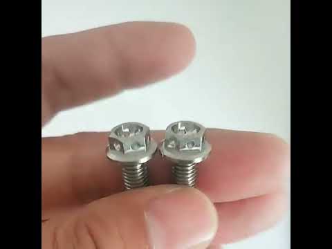 M8 hex GR5 Ti 6al 4v bolts screws fasteners titanium flange bolt