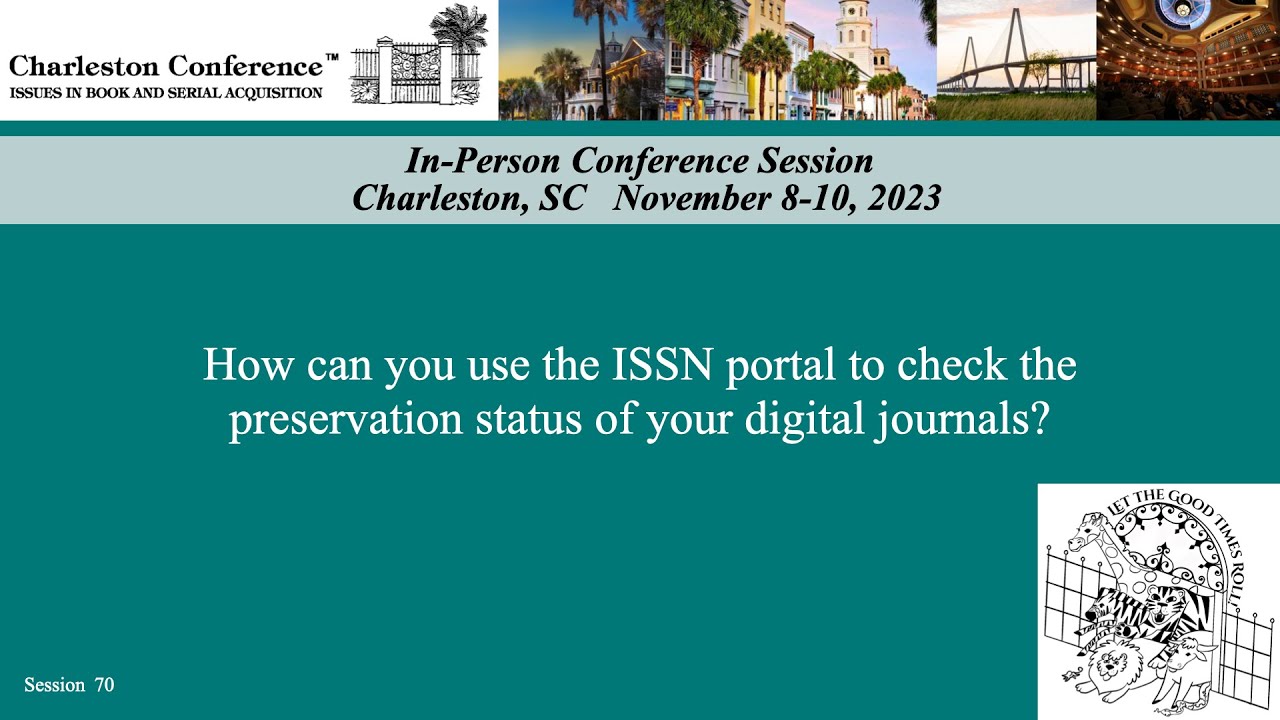 How can you use the ISSN portal to check the preservation status of your digital journals?