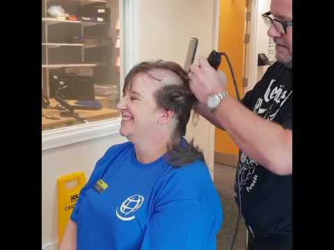 Sponsored head shave for Operation Smile at Bannatyne Skelmersdale!