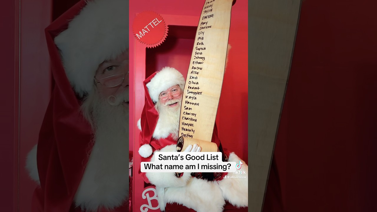 Santa’s Good List! What name am I missing? #christmas #xmas #santa #grinch #merrychristmas